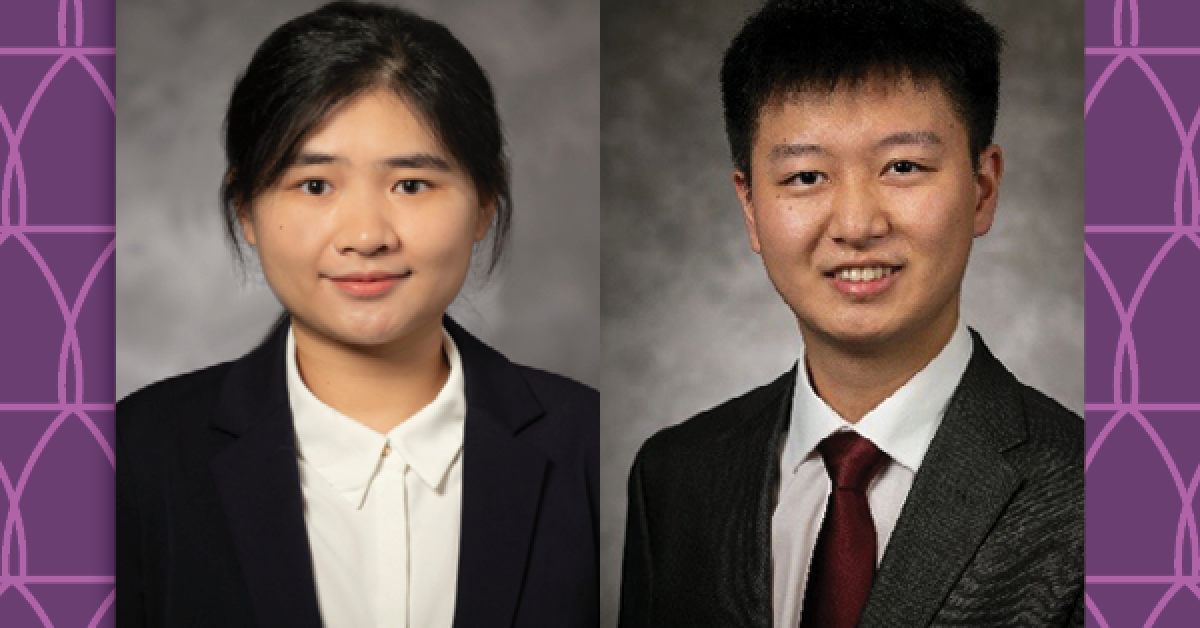 Peijin Wang and Yi Liu Receive DISS Best Poster Awards | Duke ...